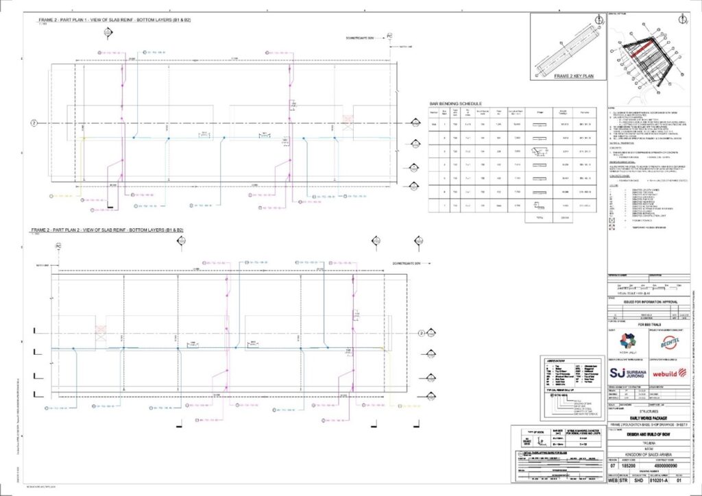 2D Shop Drawing Production and CAD with Bar Bending Schedule (BBS ...